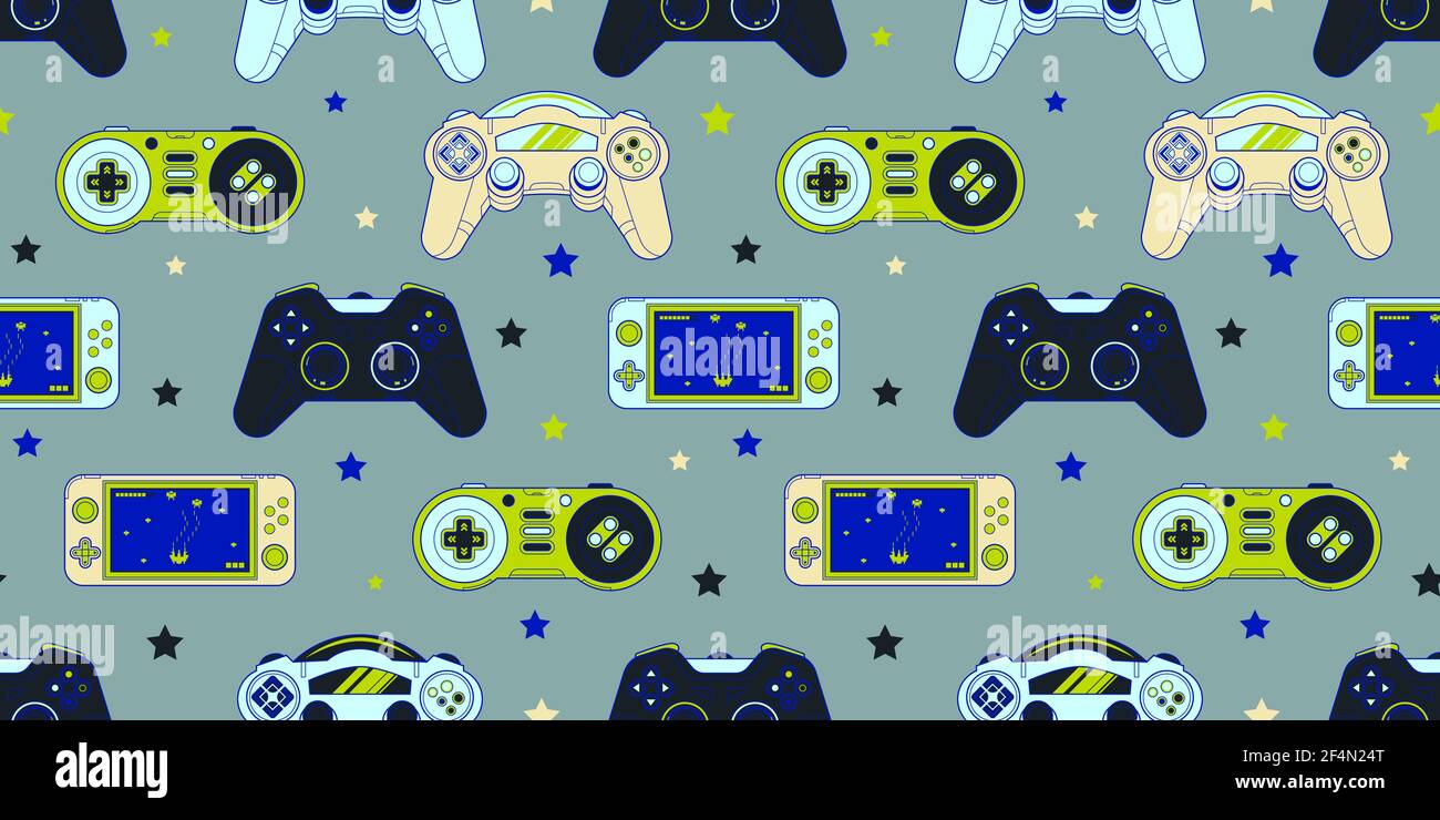 Video Game Controller Collage