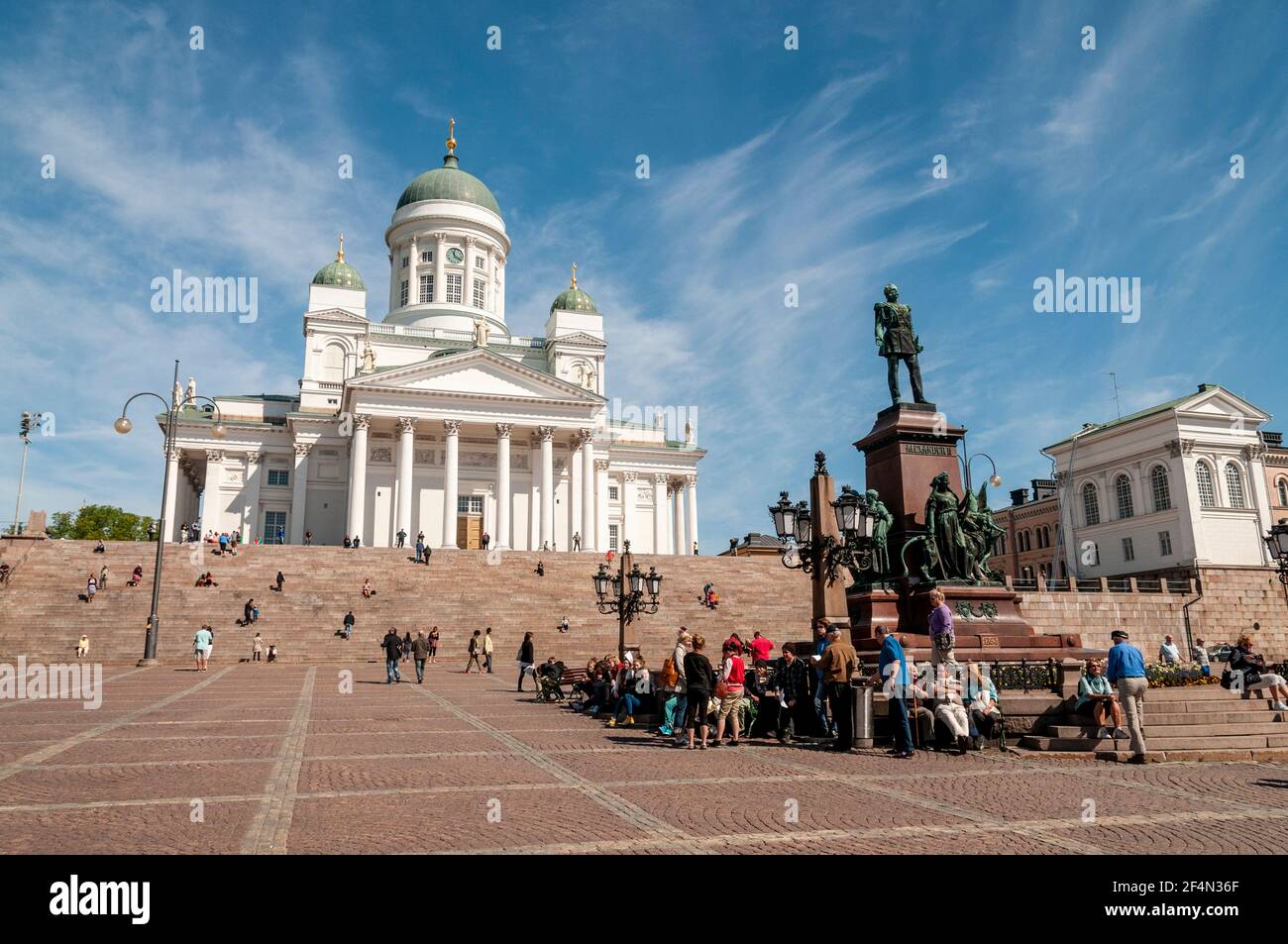 Helsinki Cathedral is one of Helsinki’s prominent city landmarks in ...