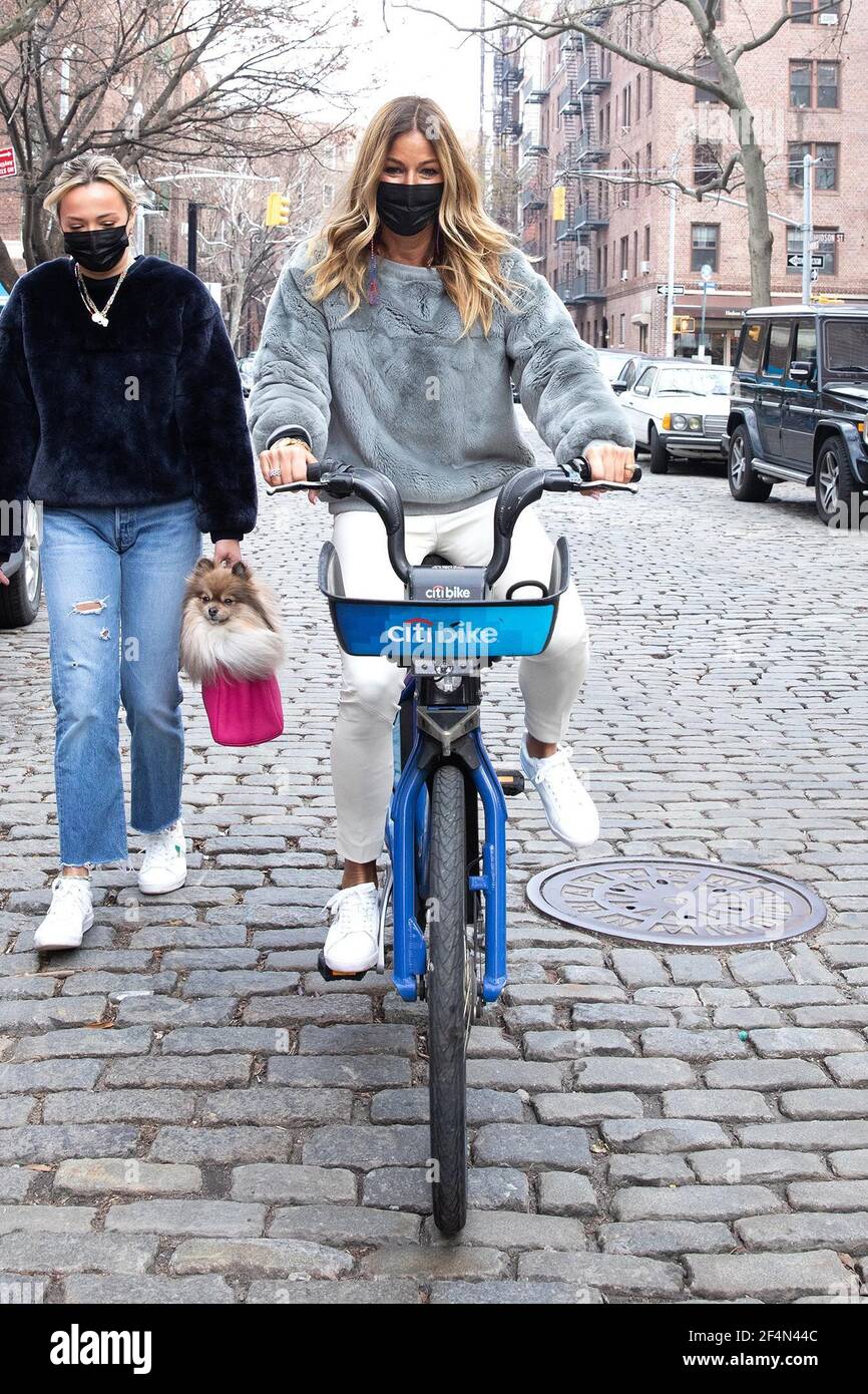New York - NY - 20210113 - Kelly Bensimon and Daughter Teddy Ride ...
