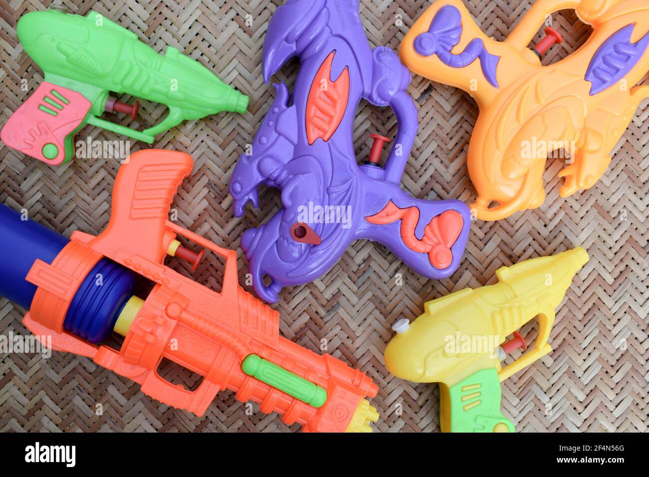 Pichkari, a water gun or toy gun used as props to shoot water and play ...