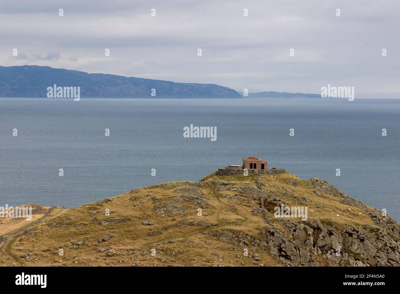 A view from Torr Head on the north Antrim coast looking over the ...