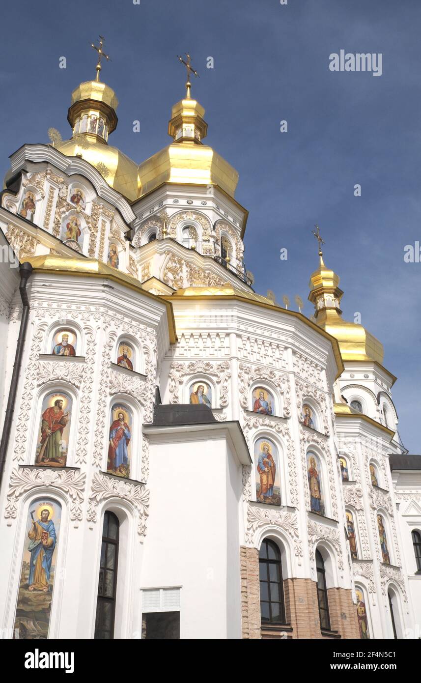 Golden Domes on a church, Kiev, Ukraine Stock Photo - Alamy