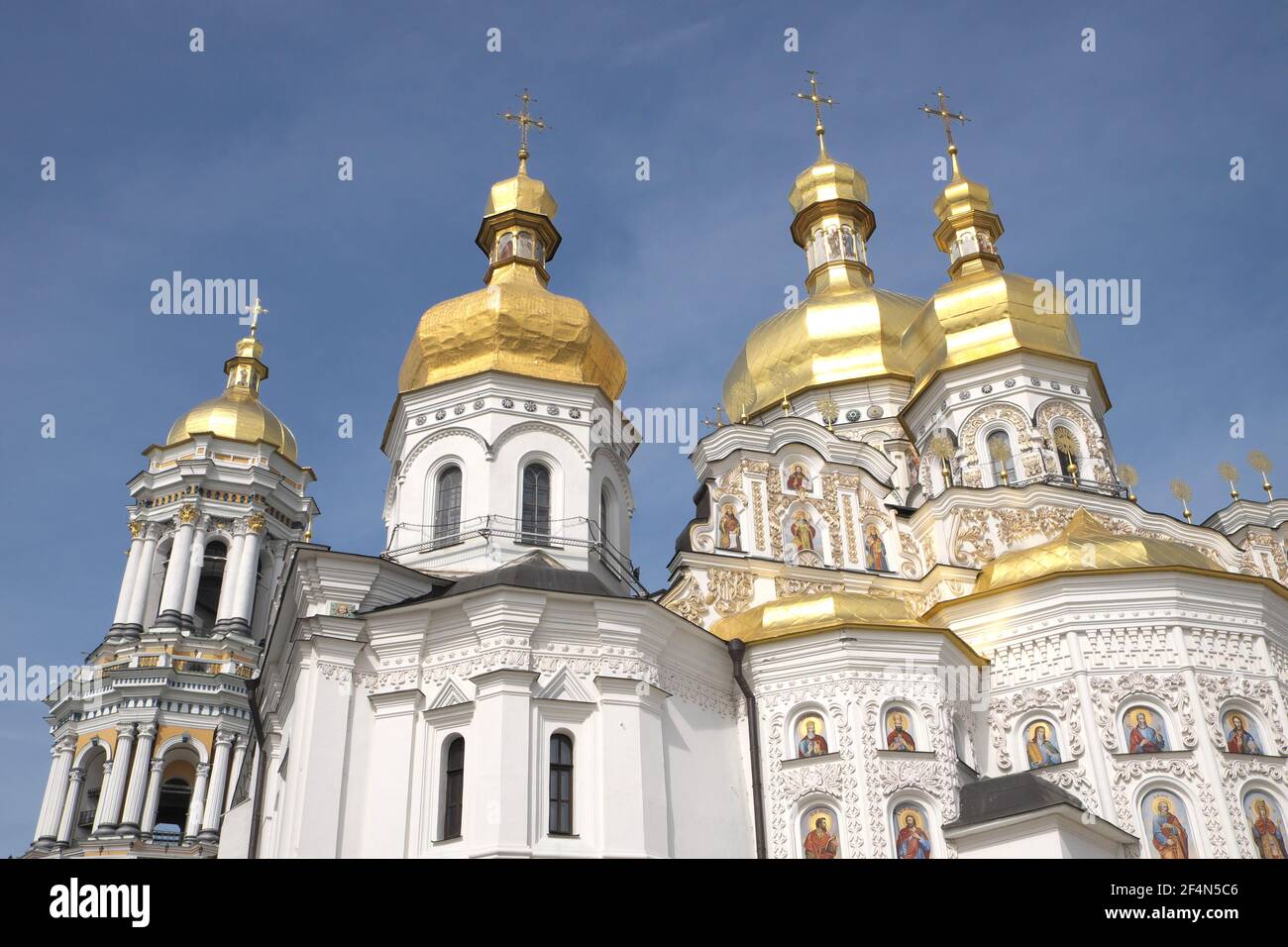 Golden Domes on a church, Kiev, Ukraine Stock Photo - Alamy