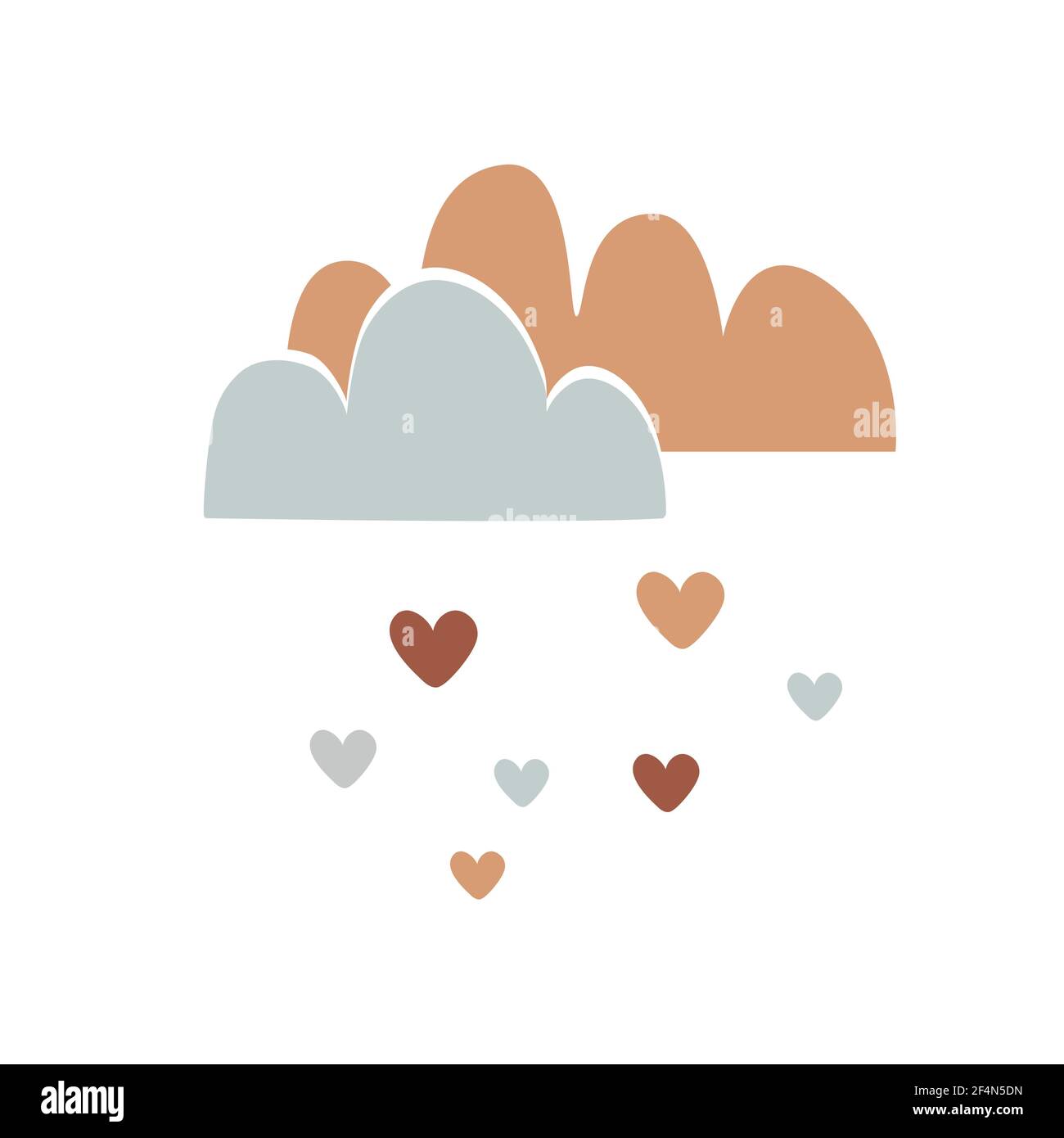 Art Cloud Raining Hearts