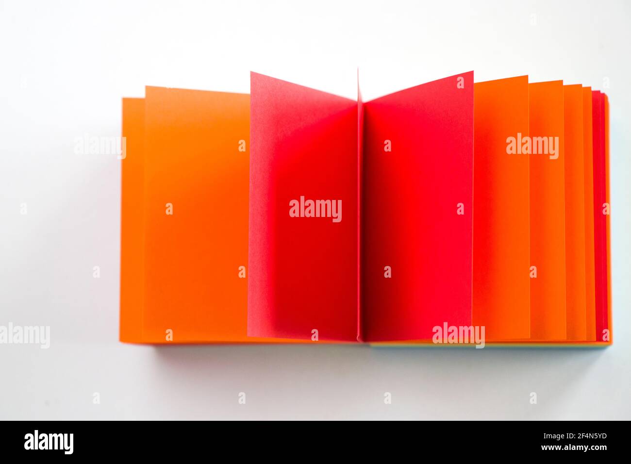 Orange and red paper background, paper board and empty space for text ...