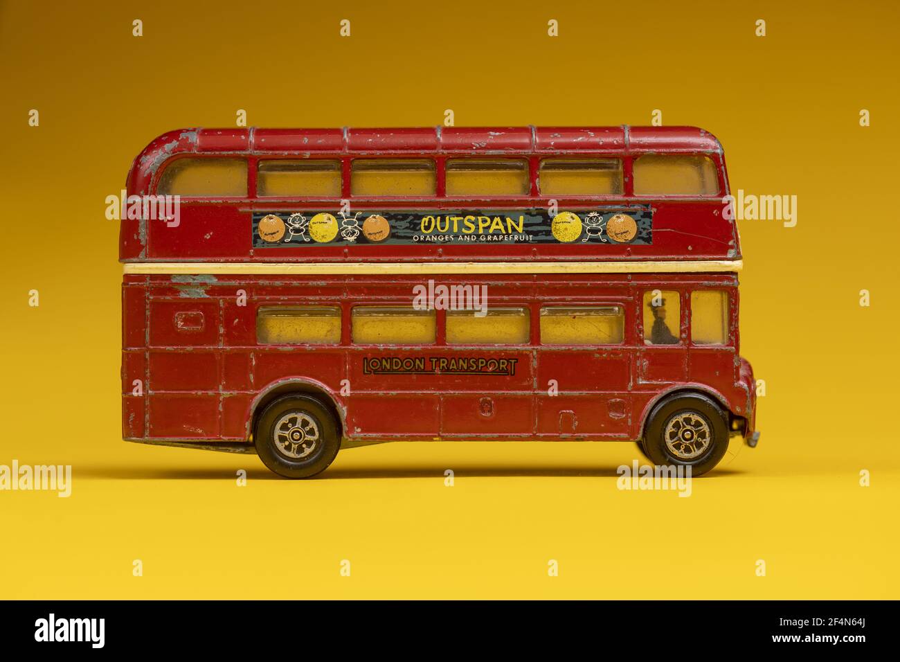 ZUTPHEN, NETHERLANDS - Feb 21, 2021: Typical miniature London British ...