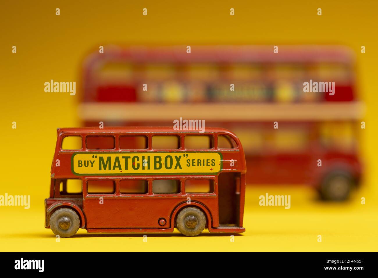 ZUTPHEN, NETHERLANDS - Feb 10, 2021: Dynamic o miniature London double ...