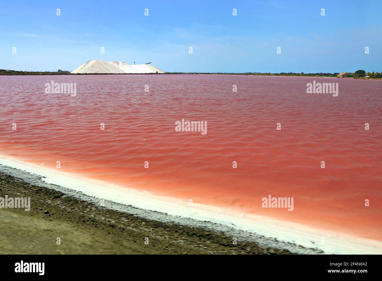 Salt marsh and salt pile harvested Stock Photo - Alamy