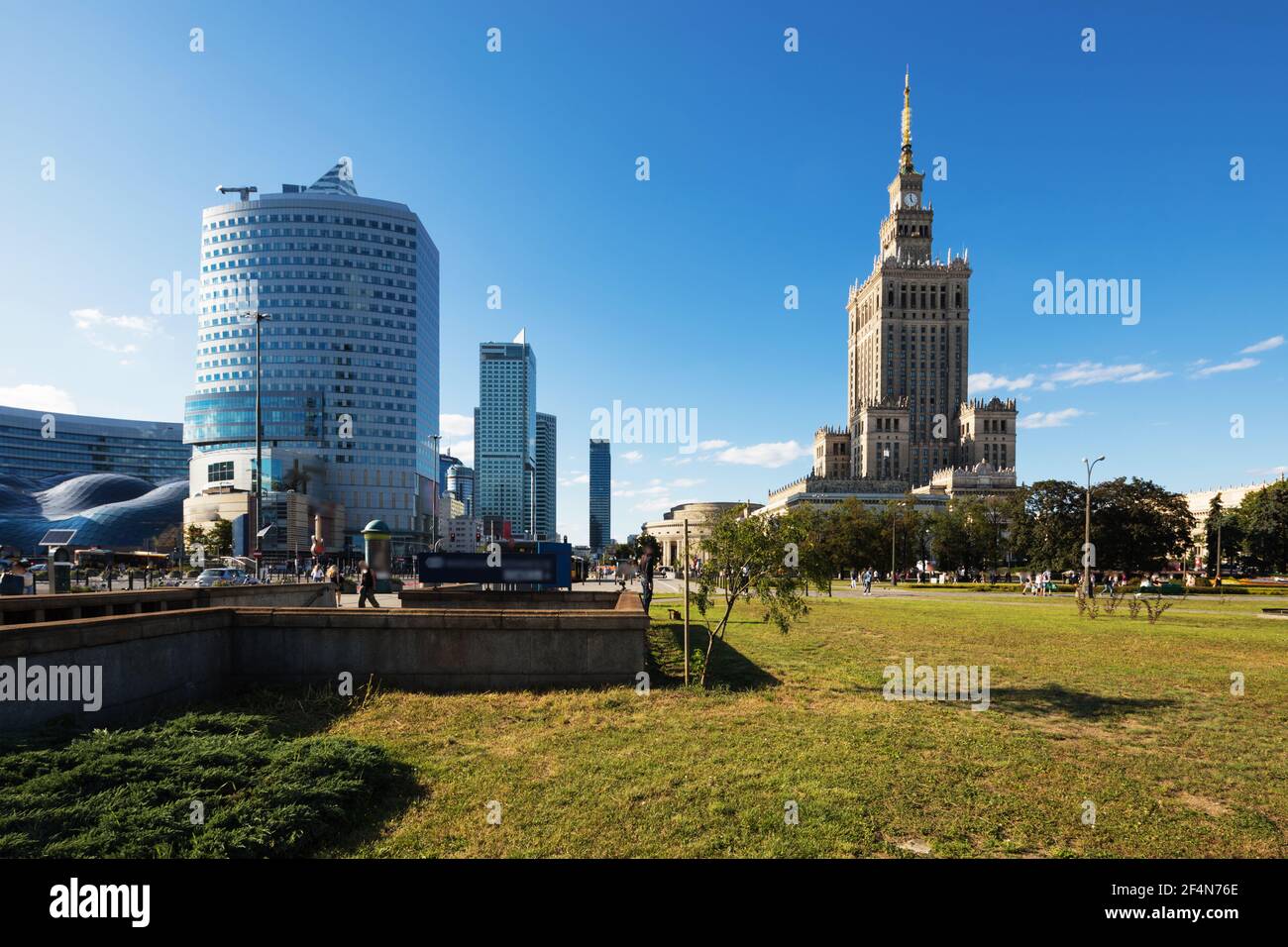 Modern Warsaw district where stands the Tower Stock Photo - Alamy