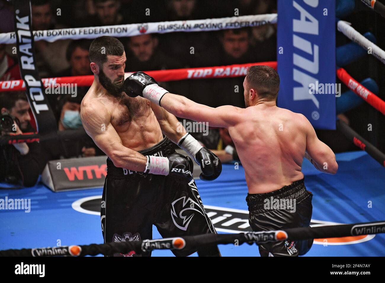 An evening of professional boxing at the Megasport Sports Palace. WBC ...