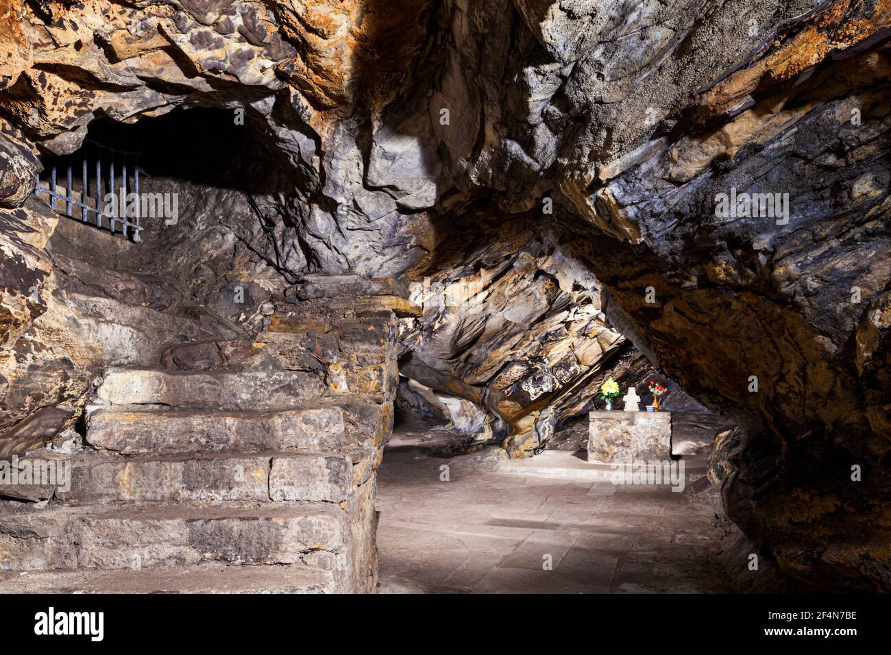 St Fillans Cave in the fishing village of Pittenweem in the East Neuk ...