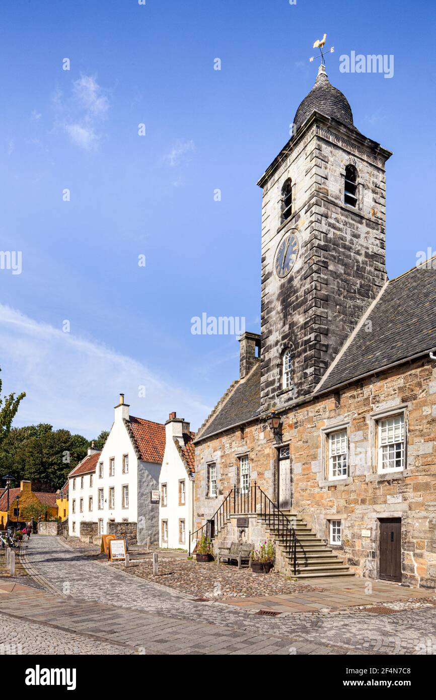 The Town House in the square in the Royal Burgh of Culross, Fife ...