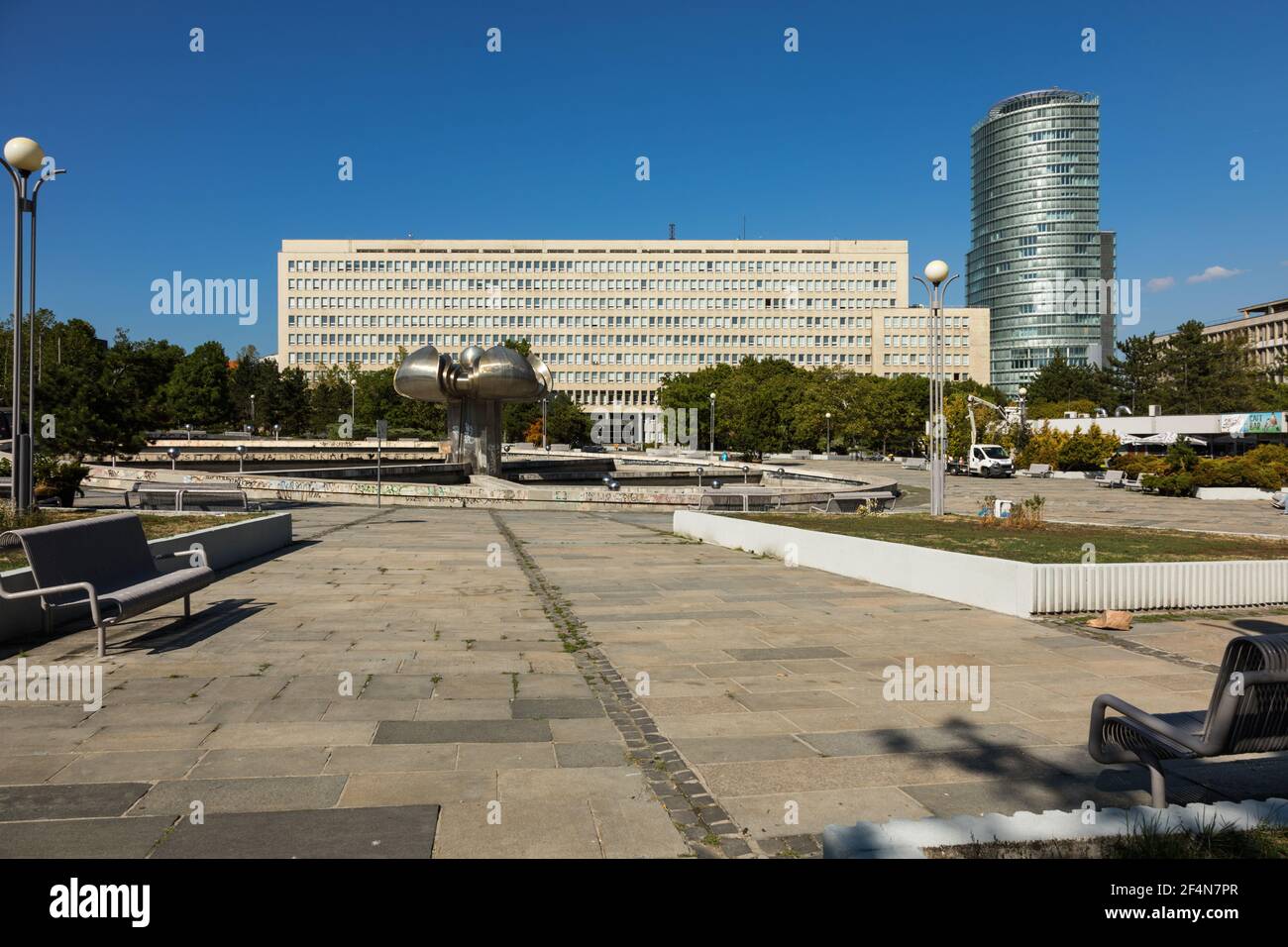 Modern building in Bratislava, Slovakia Stock Photo - Alamy