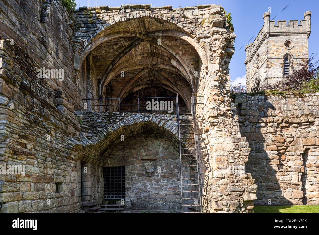 Some of the ruins of the former Cistercian abbey at Culross Abbey ...
