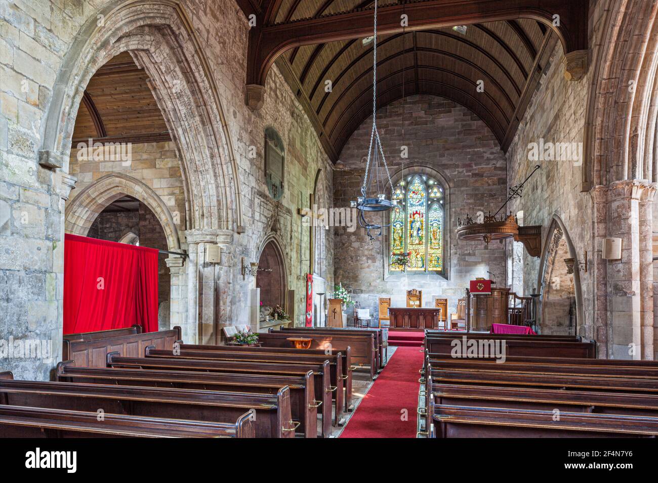 The interior of Culross Abbey, Culross, Fife, Scotland UK Stock Photo ...