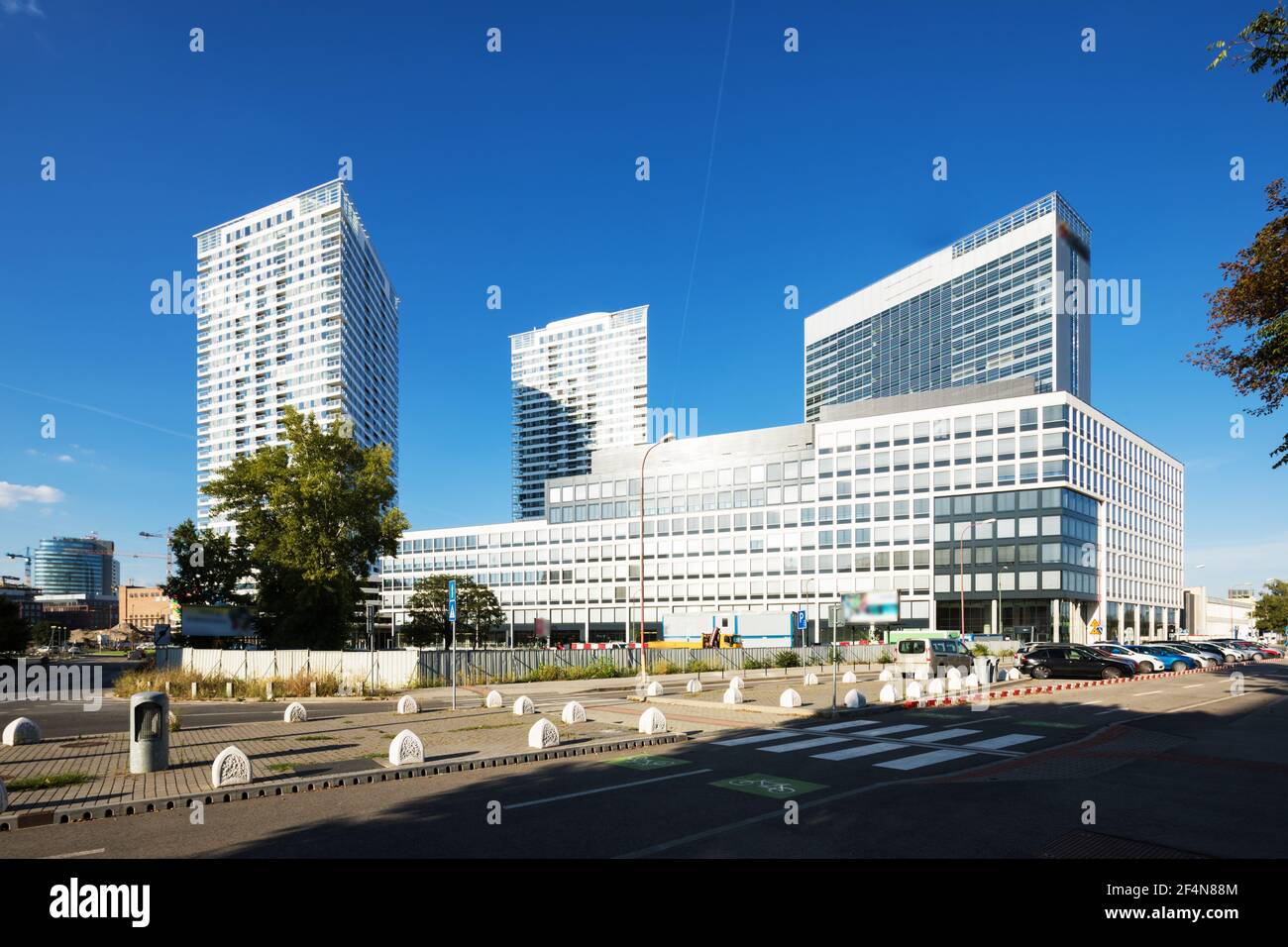 Modern high building in Bratislava Stock Photo - Alamy