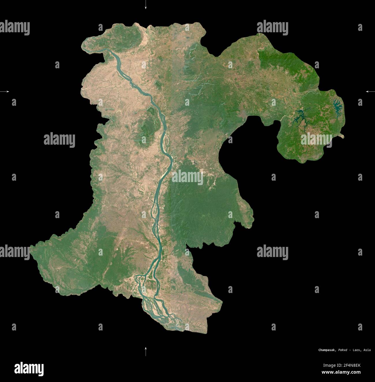 Champasak outline map hi-res stock photography and images - Alamy