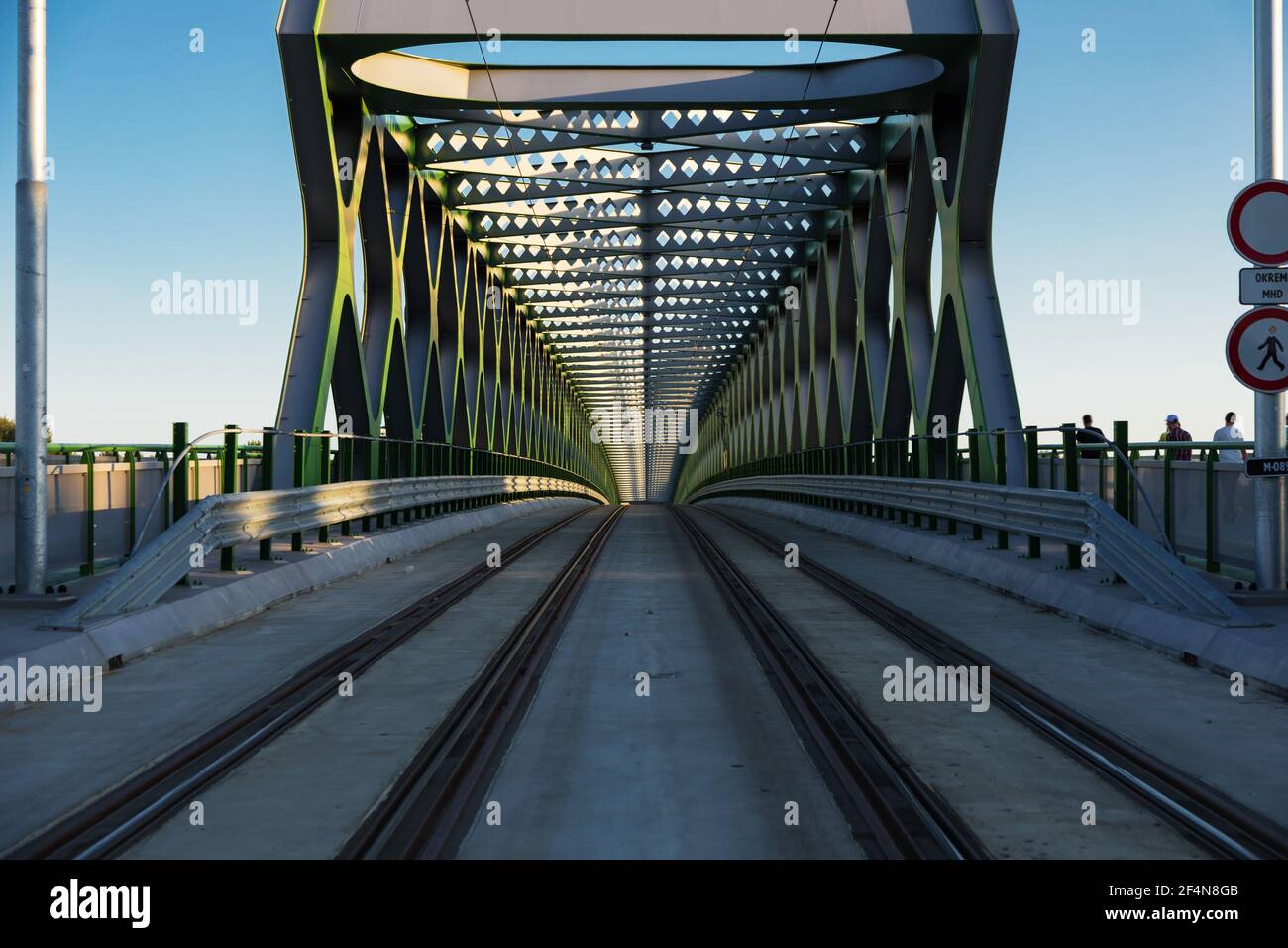 Green metal bridge in hi-res stock photography and images - Alamy
