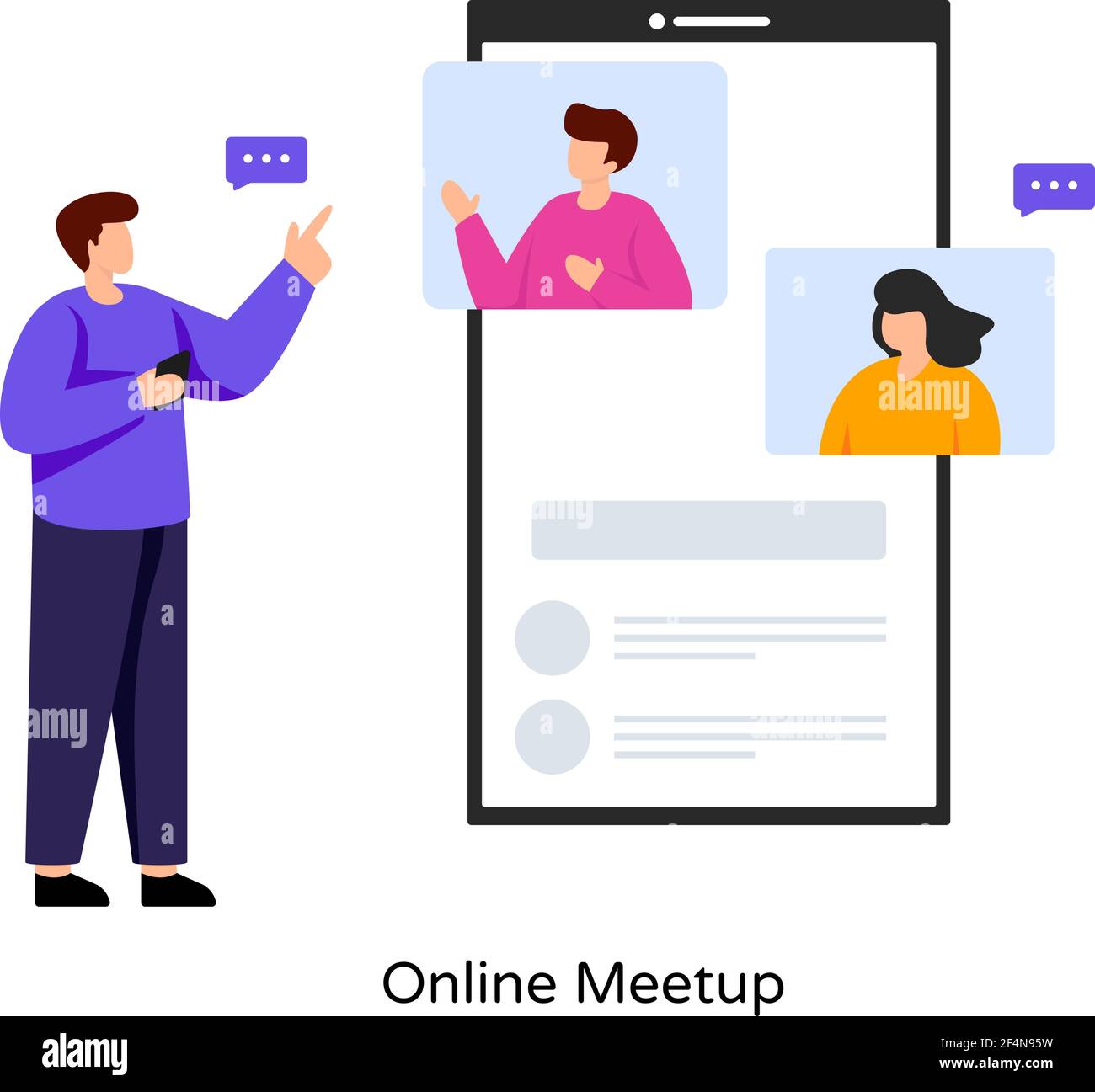 Meetup Stock Vector Images - Alamy