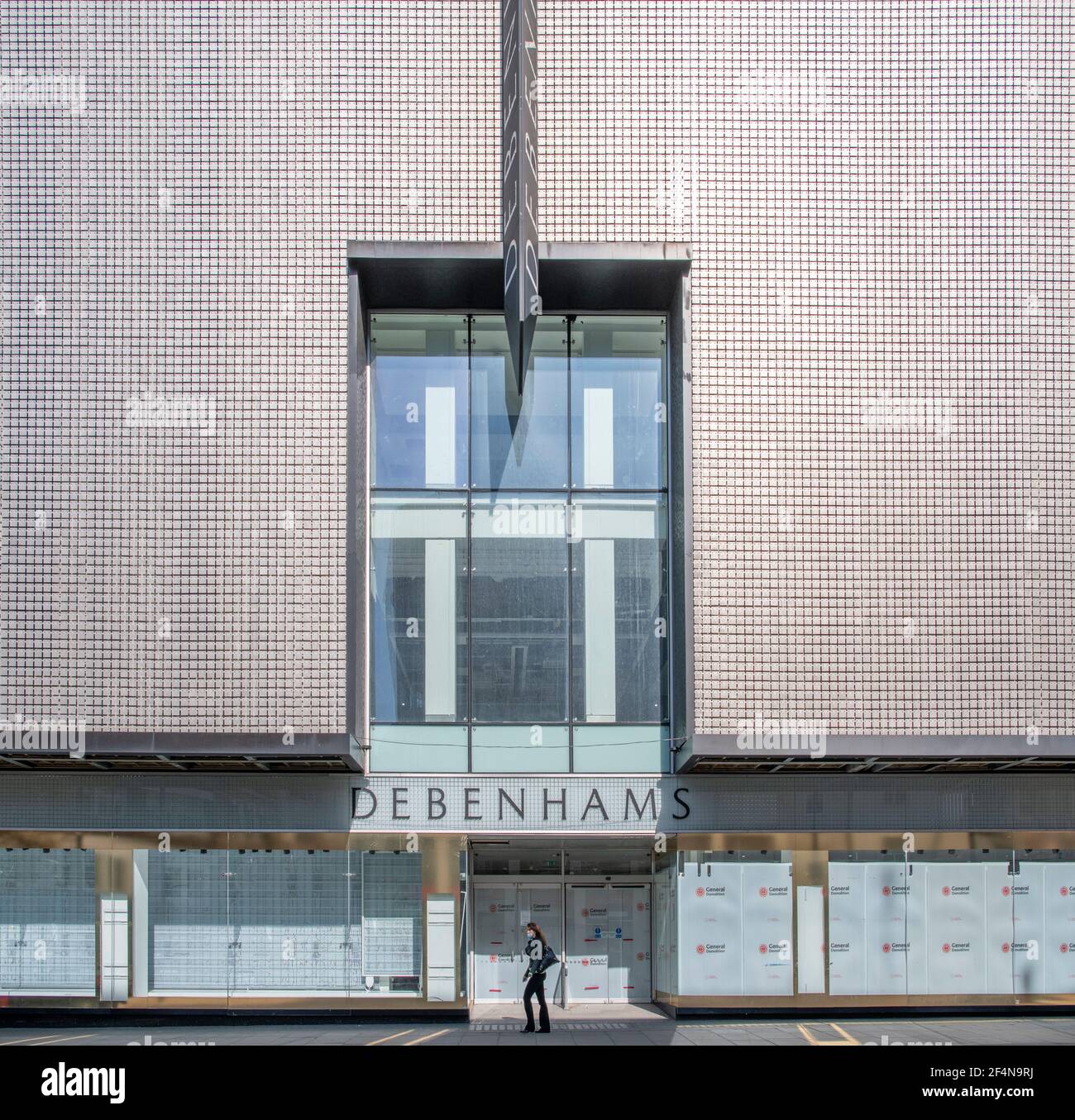 Debenhams flagship store in Oxford Street, now closed, displays ...