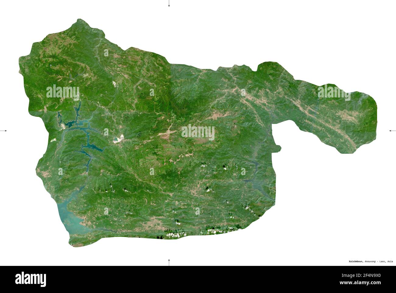 Xaisomboun outline map Cut Out Stock Images & Pictures - Alamy