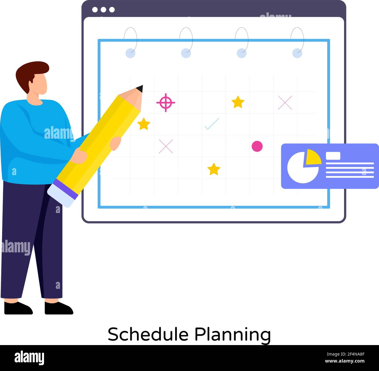 Modern style vector of schedule planning Stock Vector Image & Art - Alamy