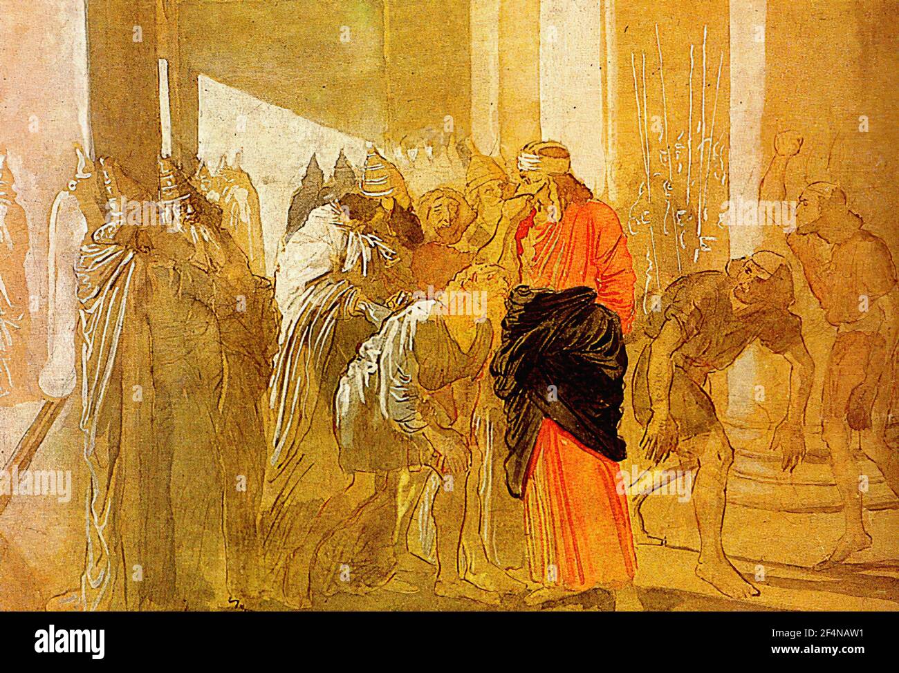 Alexandre Ivanov - Mocking Christ Biblical Sketches Stock Photo - Alamy