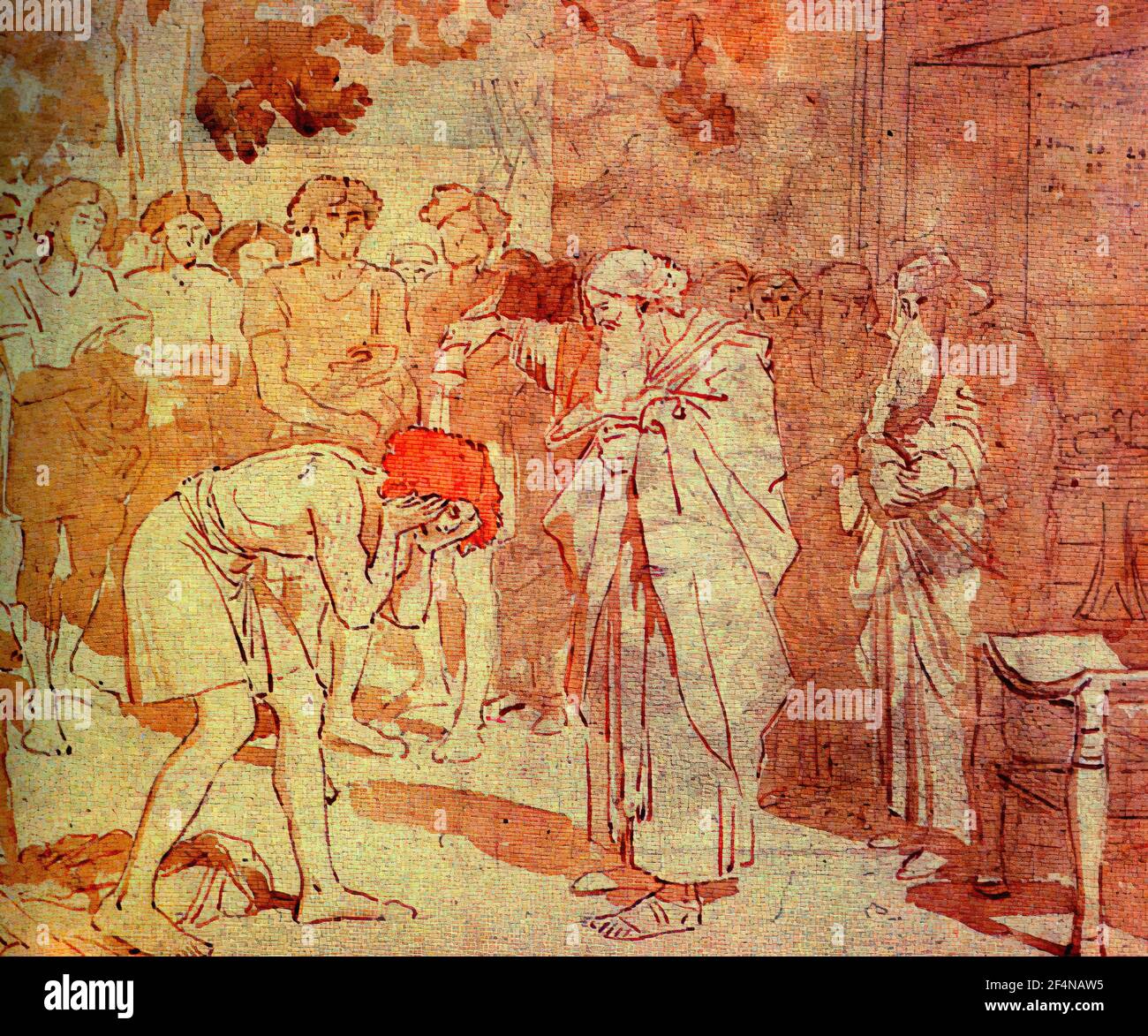 Alexandre Ivanov - Samuel Anoints David Kingdom Stock Photo - Alamy