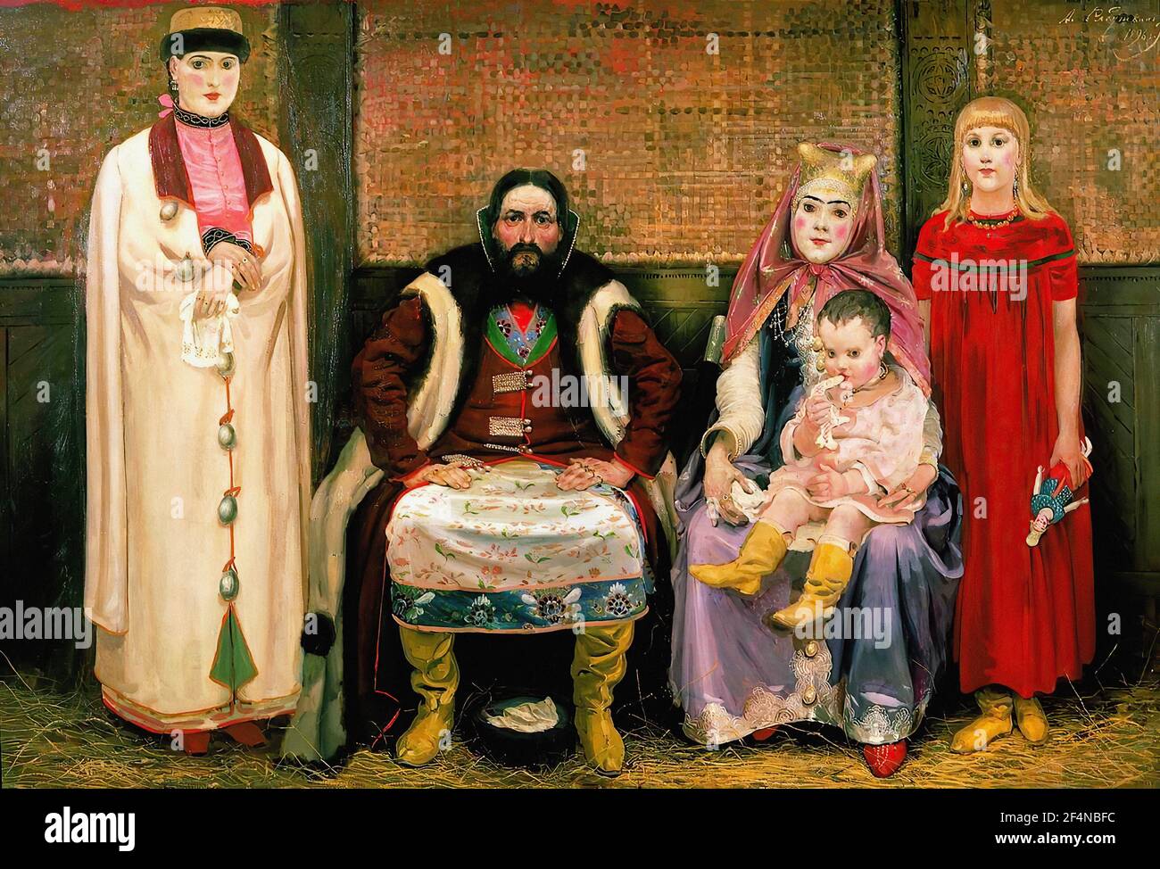 Merchant family painting hi-res stock photography and images - Alamy