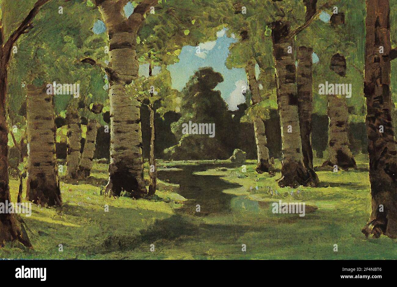 Arkhip Kuindzhi - Birch Grove 4 C 1908 Stock Photo - Alamy