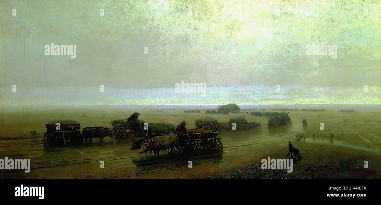 Arkhip Kuindzhi - Chumaks Path Mariupol 1875 Stock Photo - Alamy