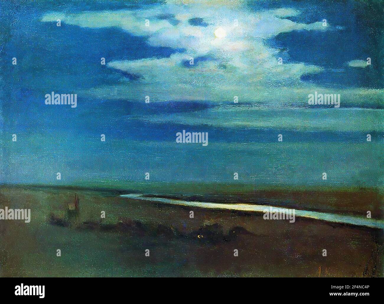 Arkhip Kuindzhi - Night C 1880 Stock Photo - Alamy
