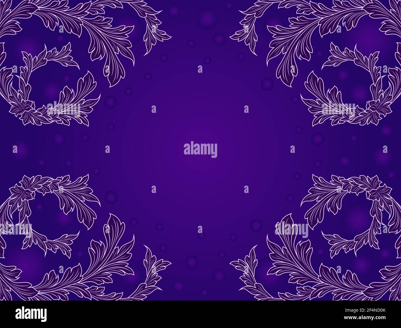 Ornamental Violet Invitation Card Template High Resolution Stock ...