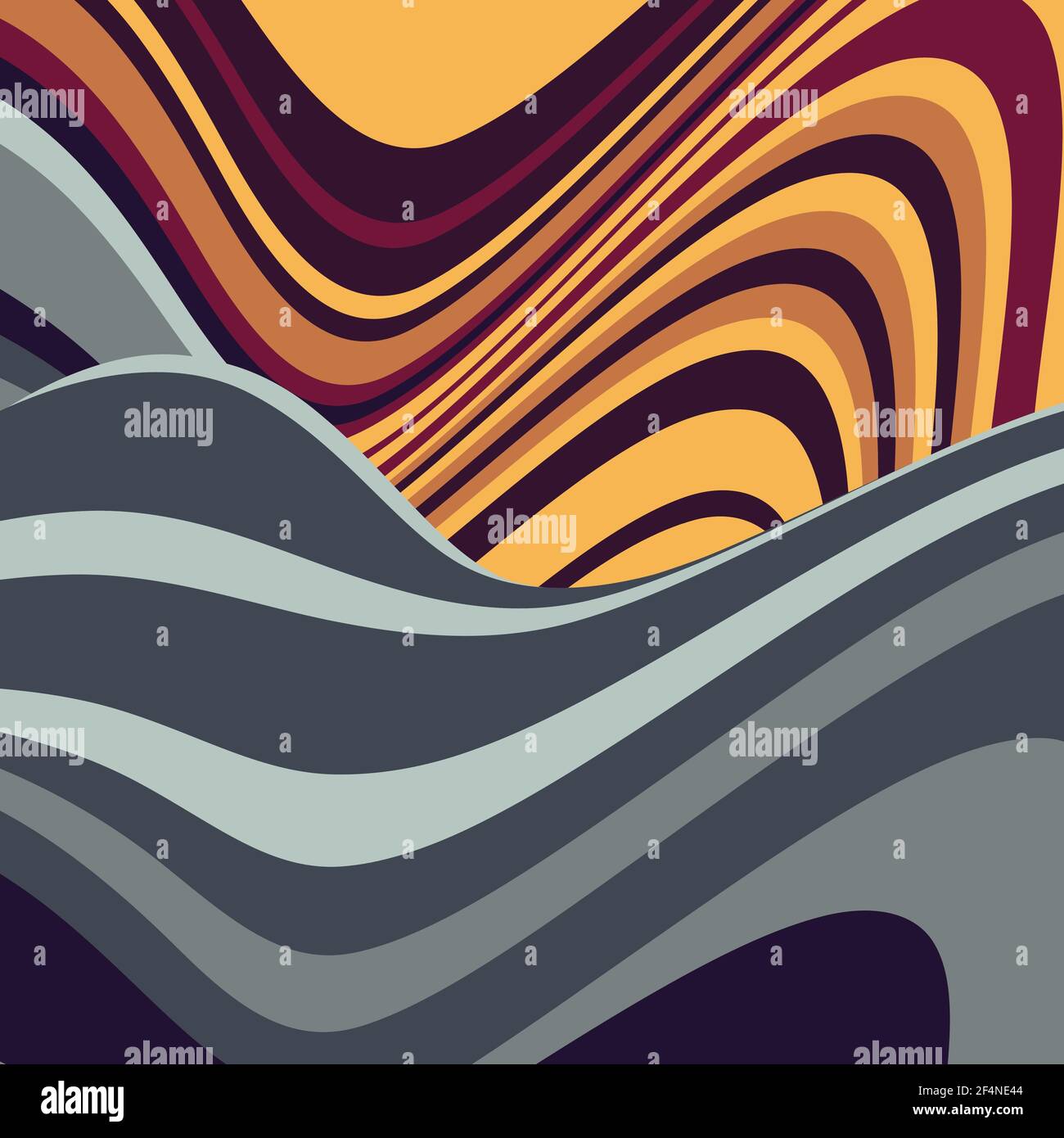 Abstract wavy pattern. Color striped background. Vector illustration ...