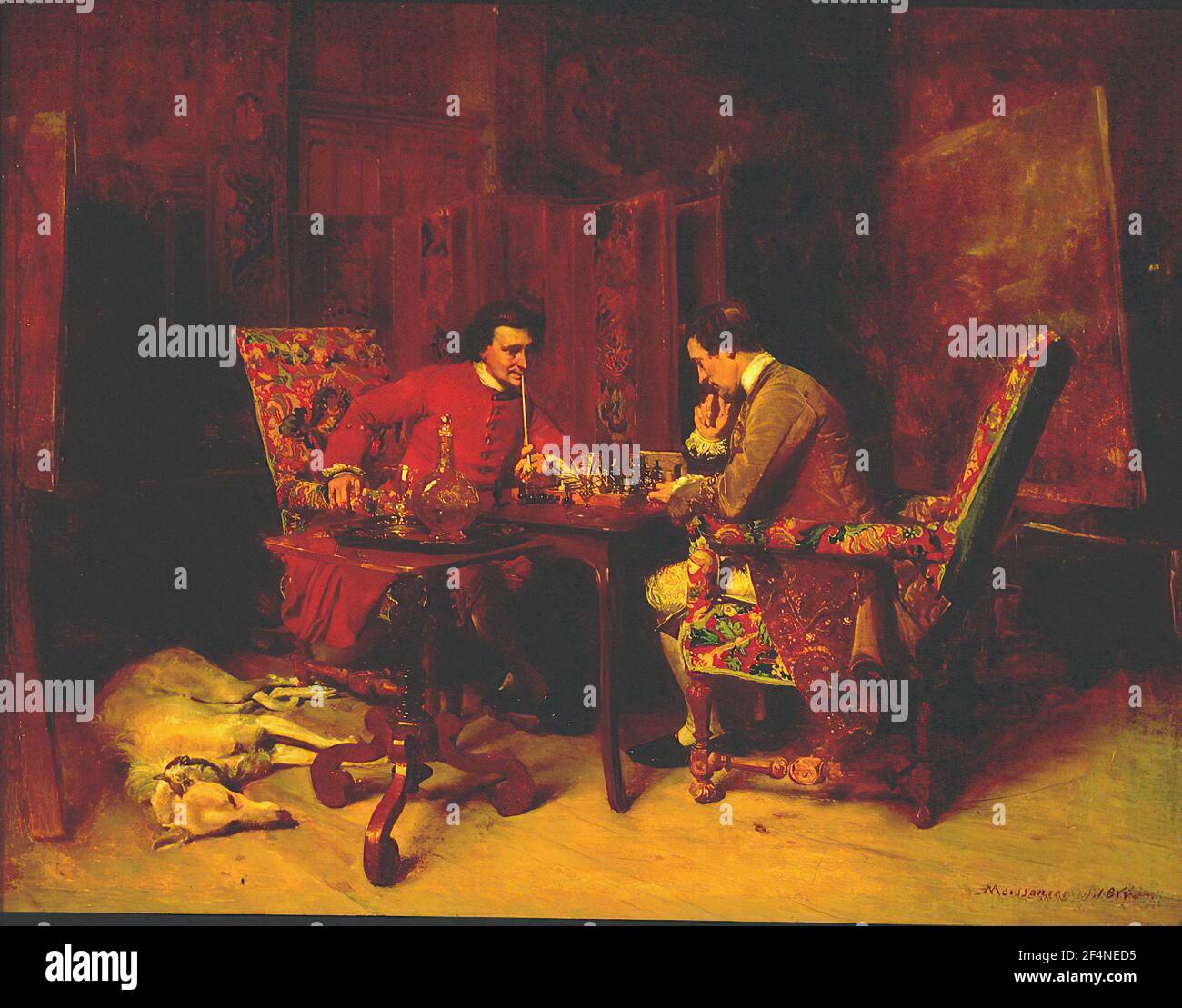 Ernest Meissonier - Chess Players 1853 Stock Photo - Alamy