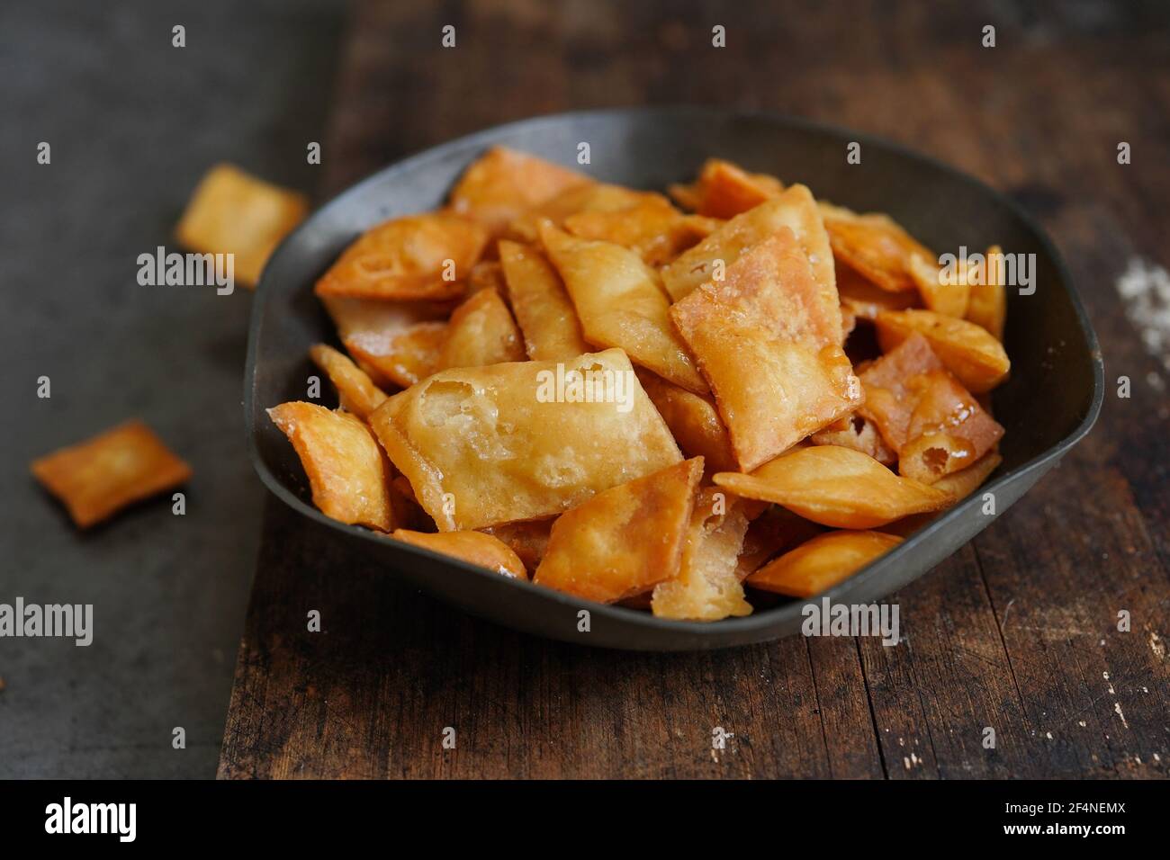 Sweet Diamond cuts - Deep fried Kerala sweet snack with flour coated in ...