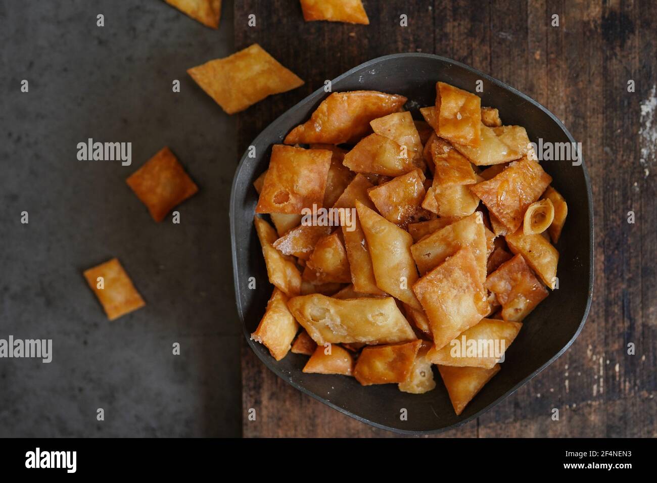 Sweet Diamond cuts - Deep fried Kerala sweet snack with flour coated in ...