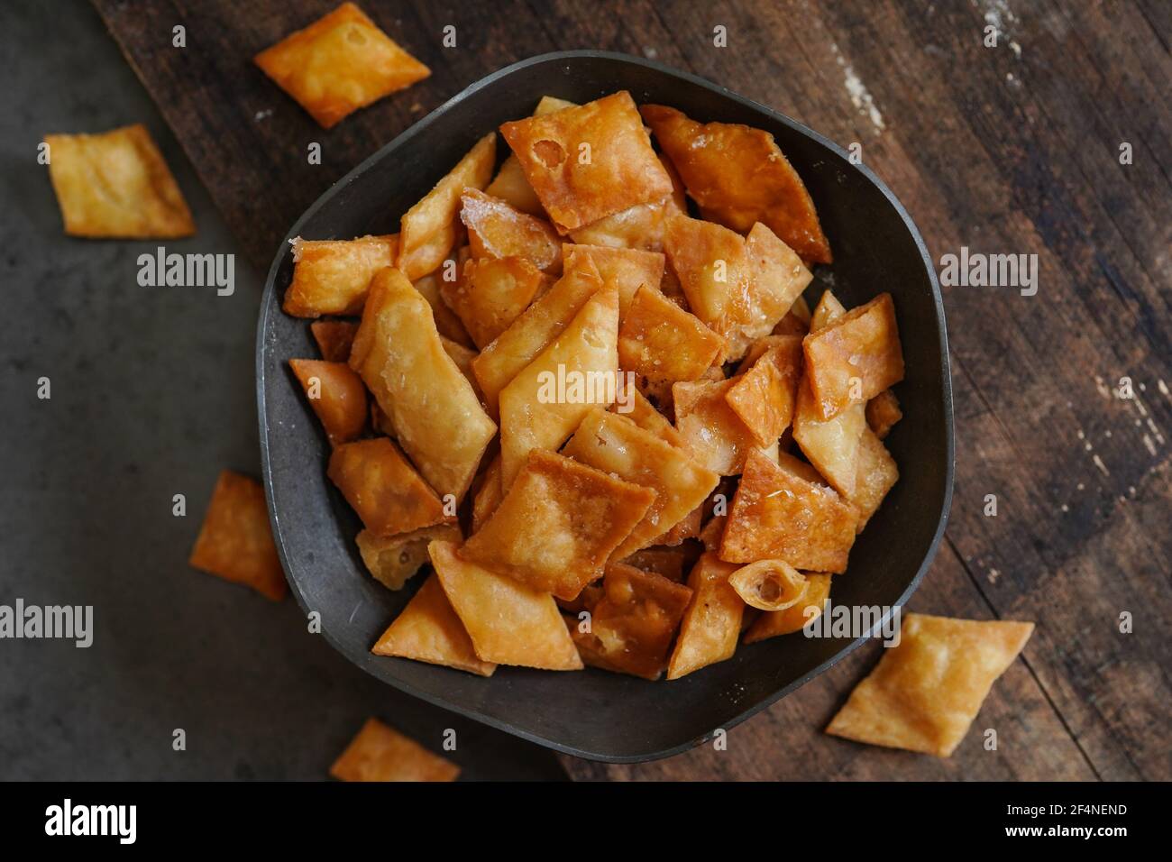 Sweet Diamond cuts - Deep fried Kerala sweet snack with flour coated in ...