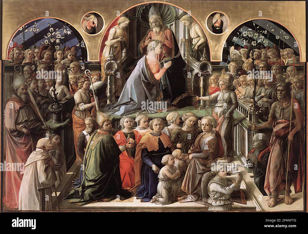 Fra Filippo Lippi - Coronation Virgin 1447 Stock Photo - Alamy