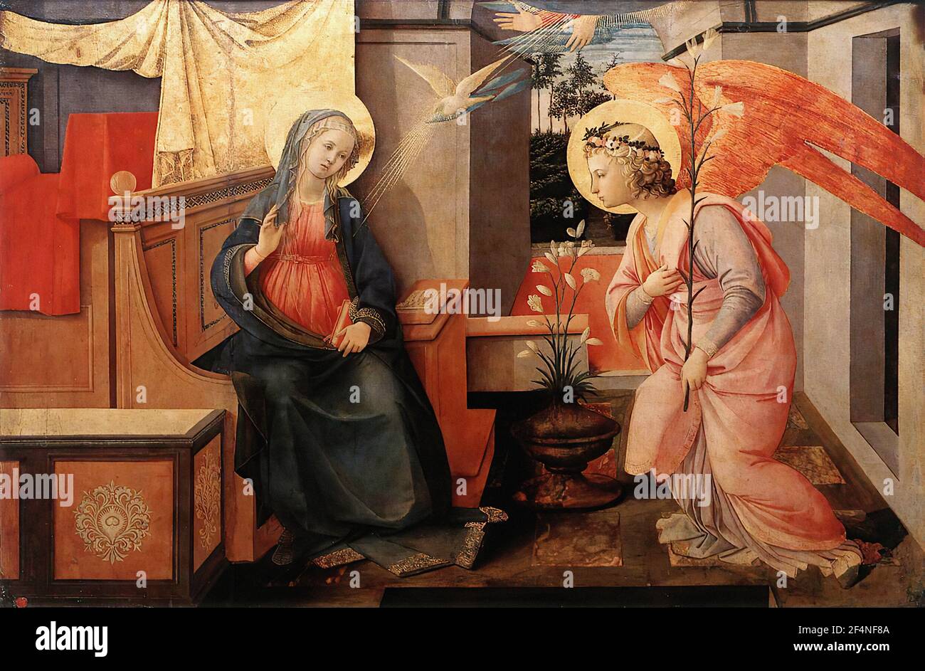 Filippo lippi annunciation hi-res stock photography and images - Alamy