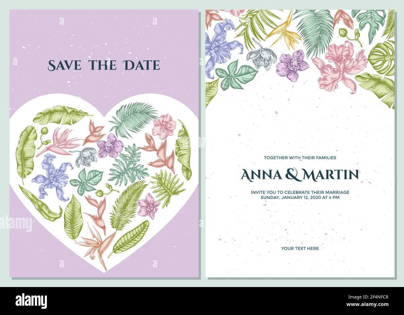 Summertime wedding Stock Vector Images - Alamy