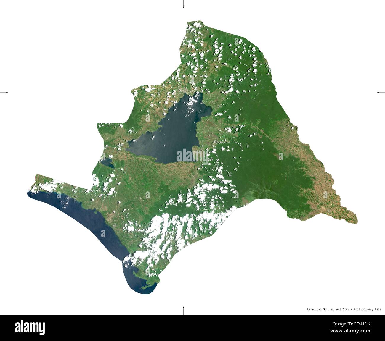 Lanao del Sur, province of Philippines. Sentinel-2 satellite imagery ...