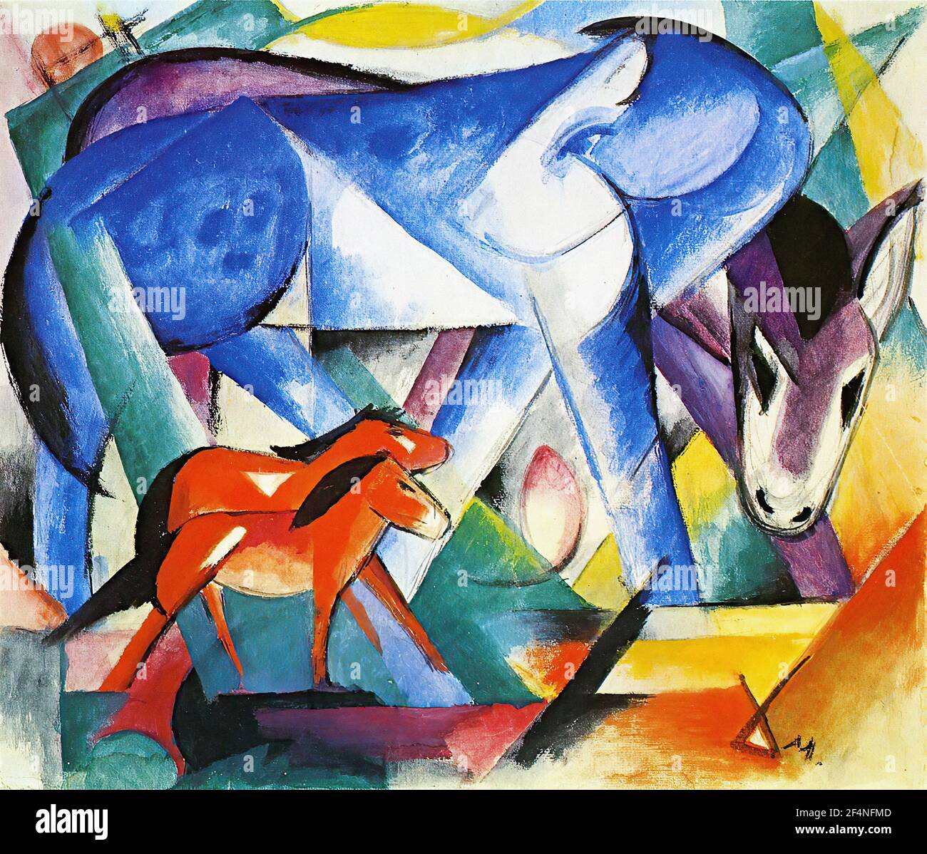 Franz Marc - First Animals 1913 Stock Photo - Alamy