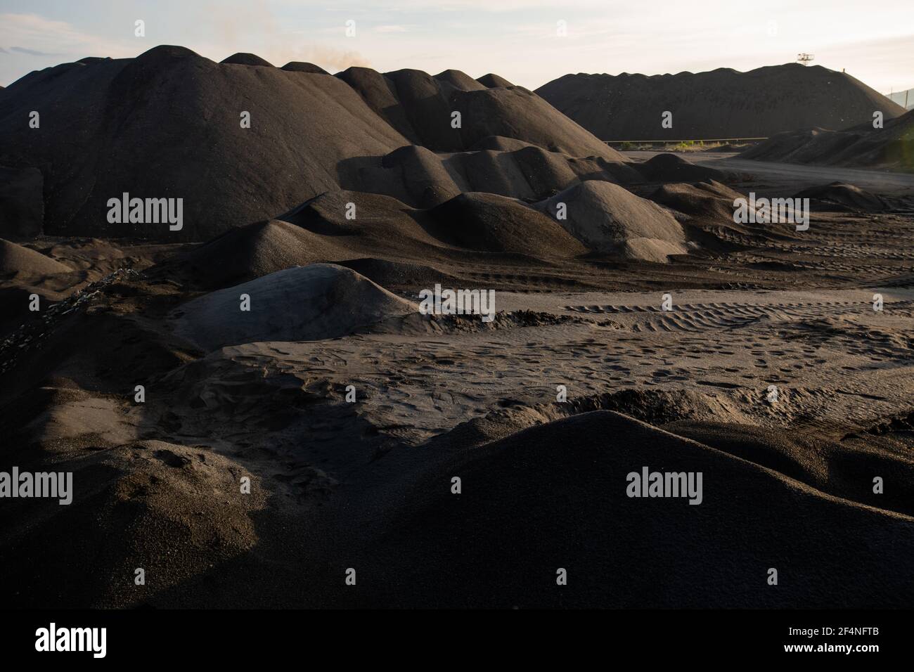 Polluted, infertile and toxic soil on territory with bad environmental ...