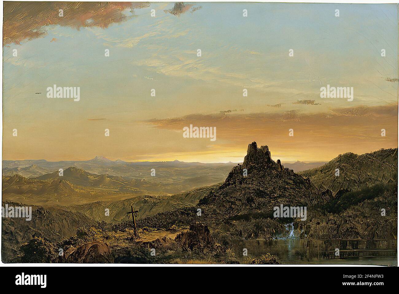 Frederic Edwin Church - Cross Wilderness 1857 Stock Photo - Alamy