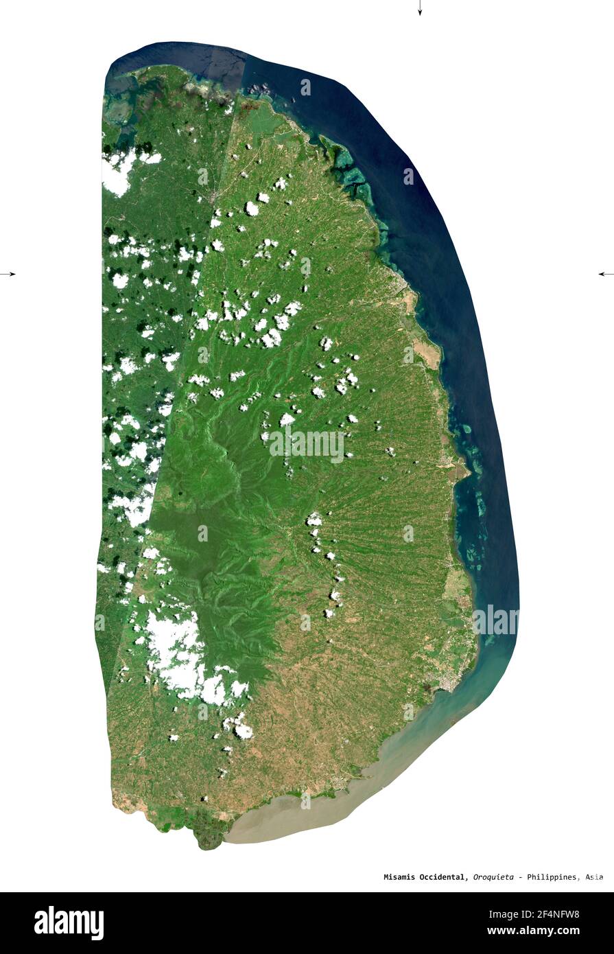 Misamis occidental map Cut Out Stock Images & Pictures - Alamy