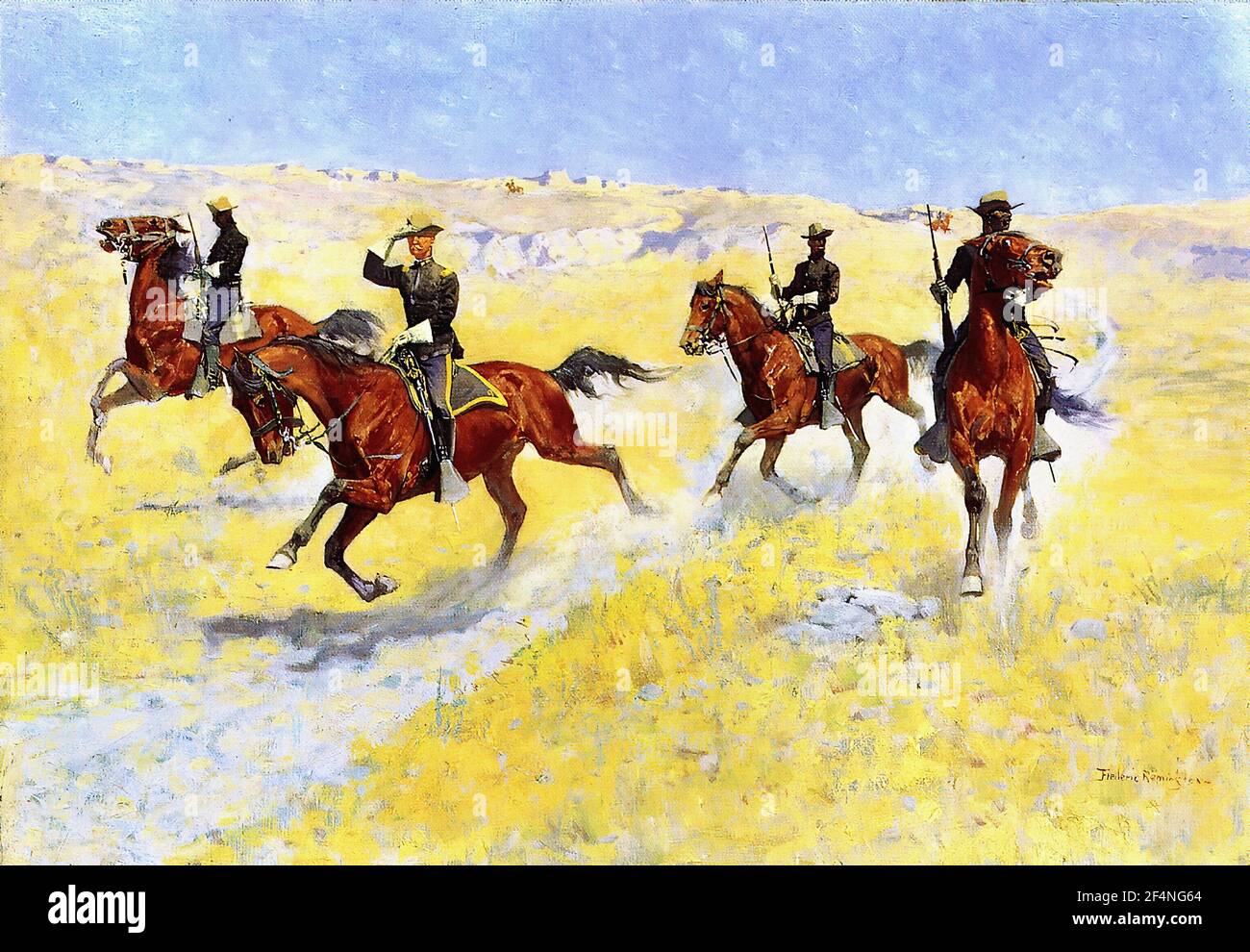 Frederic Remington - Advance 1898 Stock Photo - Alamy