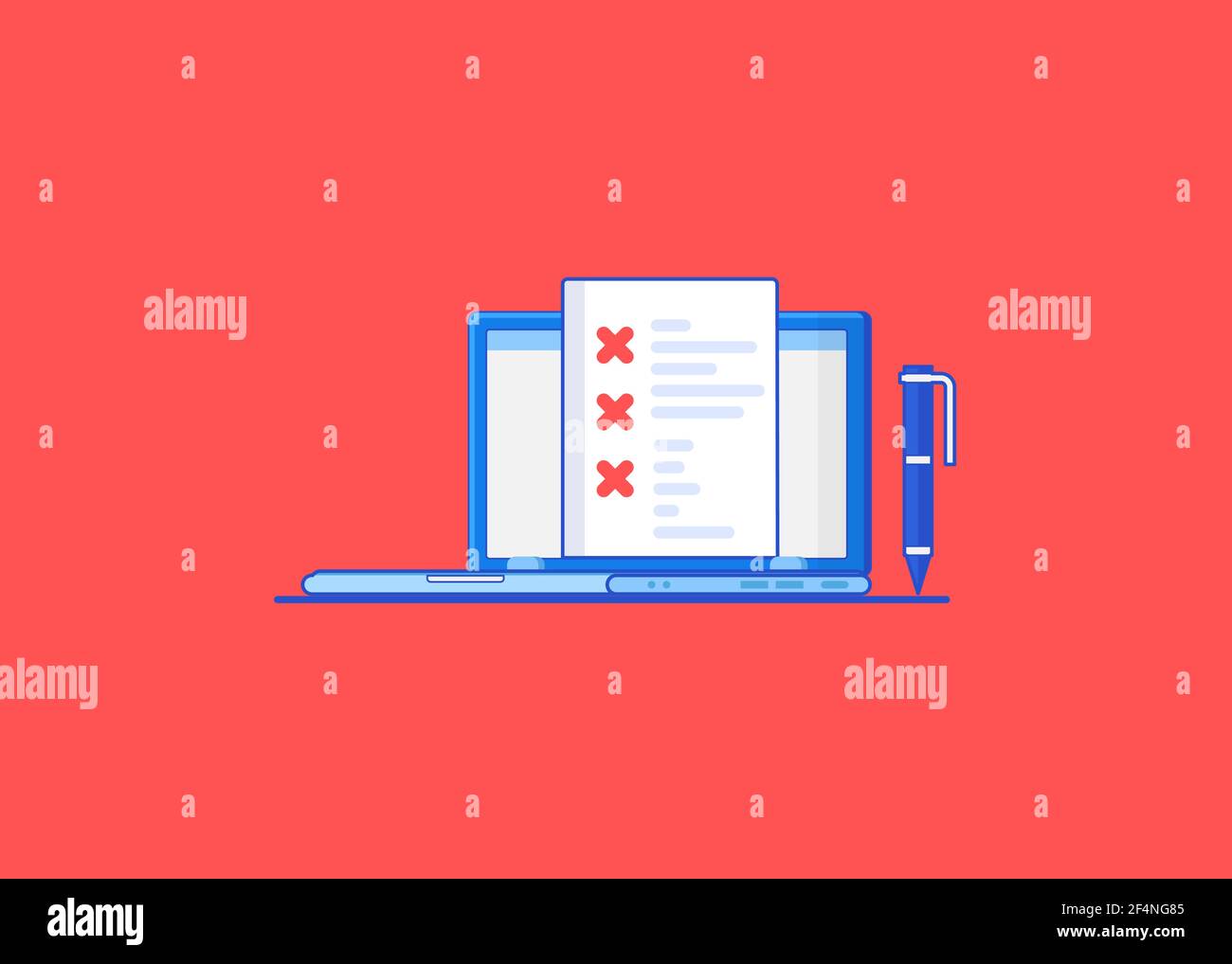 Cartoon taking test hi-res stock photography and images - Alamy