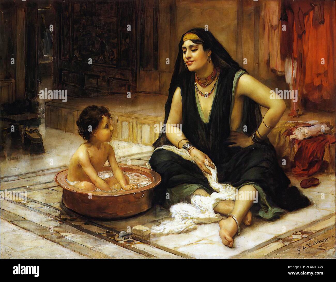 1890 bathing hi-res stock photography and images - Alamy