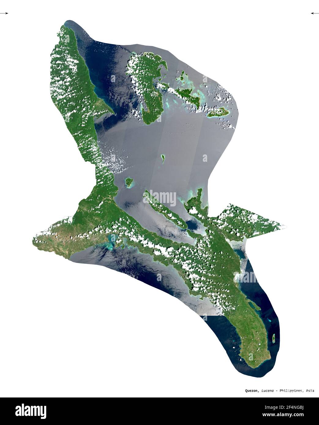 Map Quezon Province Philippines